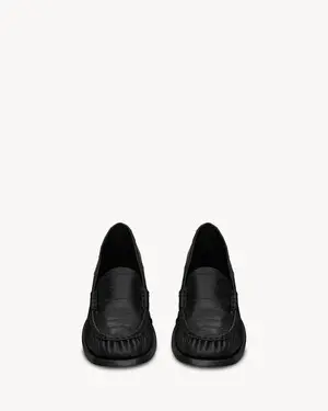 Saint Laurent Theobald Loafers In Hagfish