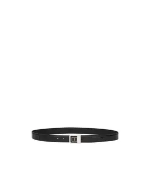 Saint Laurent La 66 Belt In Hagfish - Black
