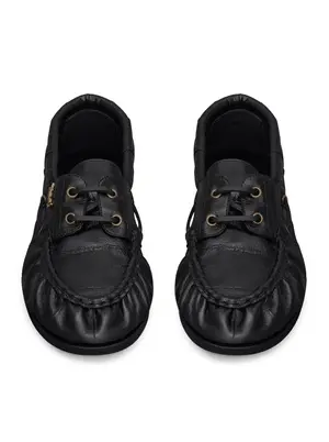 Saint Laurent Le Loafer Bateau In Hagfish