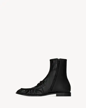 Saint Laurent Le Loafer Boots In Hagfish