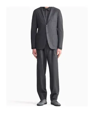 Giorgio Armani Trouser Cashmere Regular Fit Solid Stretch Drap