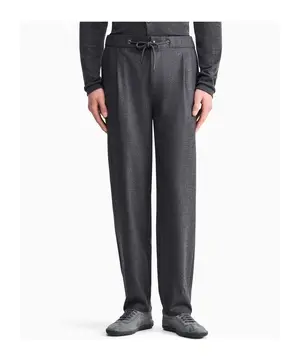 Giorgio Armani Trouser Cashmere Regular Fit Solid Stretch Drap