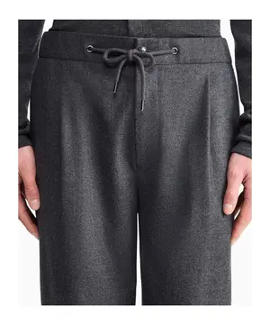 Giorgio Armani Trouser Cashmere Regular Fit Solid Stretch Drap