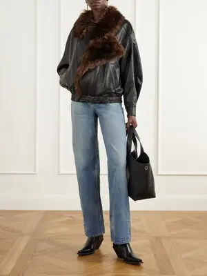Saint Laurent Dylan Booties In Smooth Leather