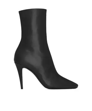 Saint Laurent Capucine Booties In Smooth Leather