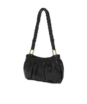 Marni Ruched Handle Shoulder Bag - Black