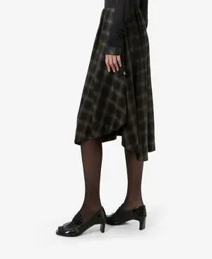 Our Legacy Fan Check-pattern Skirt