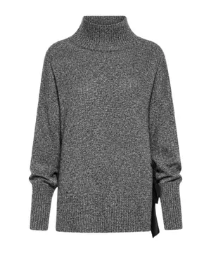 Marella Turtleneck Knit Sweater - Gray