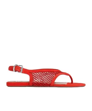ALAÏA Round-toe Flat Sandals
