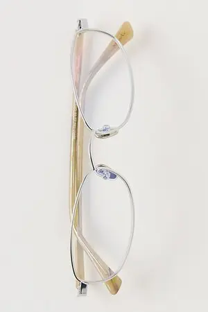 Free People Shevoke Sumi Blue Light Glasses - Silver