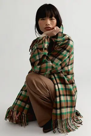 Rodebjer Yuna Short Check Coat