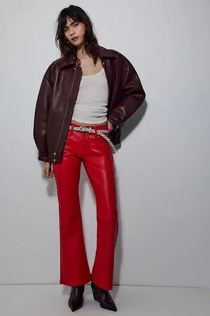 MOTHER The Jinx Sneak Pants - Red