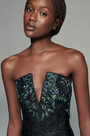 Dress The Population Perla Strapless Midi Dress