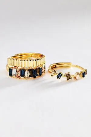 Anthropologie Signet Stackg Rgs, Set Of 3 - Multi