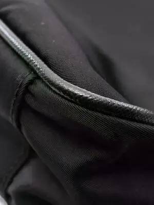 Prada 2010s Triangle Logo Saffiano Leather Tote Bag