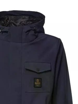 REFRIGIWEAR Logo-patch Hooded Coat - Blue