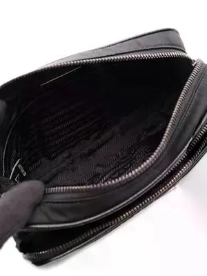 Prada Re-nylon Saffiano Leather Shoulder Bag