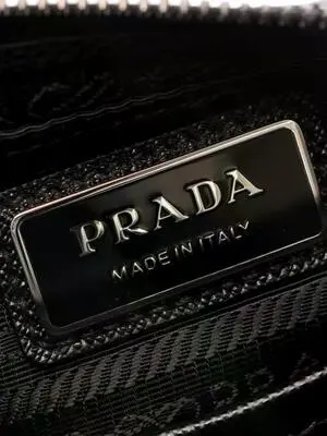 Prada Re-nylon Saffiano Leather Shoulder Bag