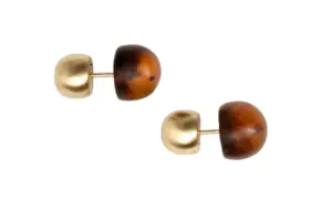 Dinosaur Designs Small Ball Stud Earrings Tortoise