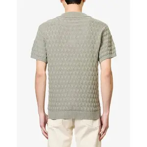 BELIER Jacques Diamond Stitch Cotton-blend Polo Shirt