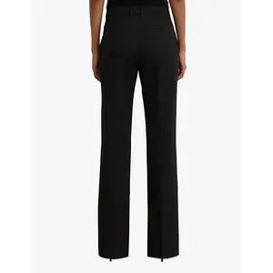 REISS Merisse Flared-leg Mid-rise Woven Trousers