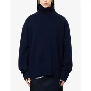 THE FRANKIE SHOP Gala Padded Knit Wool Turtleneck