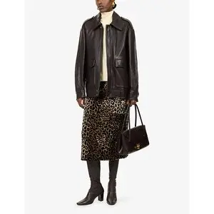 Nour Hammour Drey Exclusive Textured Leather Jacket