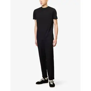 BELIER Crest Embroidered Mercerised Cotton T-shirt