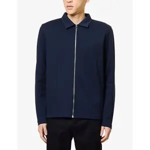 ARNE Zip-through Cotton-jersey Overshirt