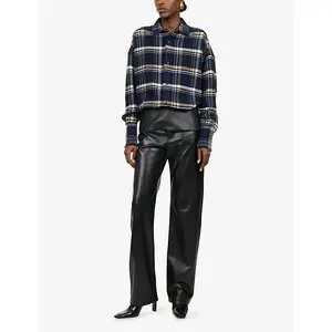 DARKPARK Barbara Cashmere And Wool Leather Belt Shirt