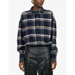 DARKPARK Barbara Cashmere And Wool Leather Belt Shirt