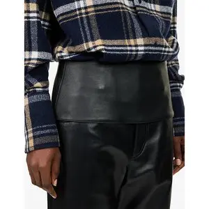 DARKPARK Barbara Cashmere And Wool Leather Belt Shirt