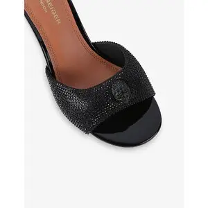 Kurt Geiger Oxford Woven Heeled Mules