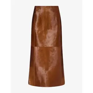 Alaïa Pony Hair Midi Pencil Skirt