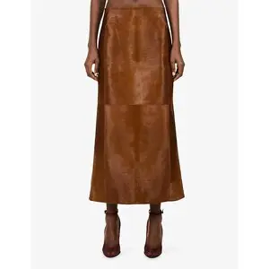 Alaïa Pony Hair Midi Pencil Skirt