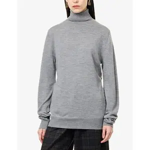THE FRANKIE SHOP Eve Thin Turtleneck Wool Sweater