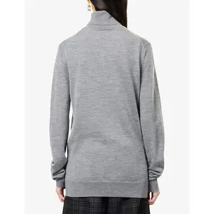 THE FRANKIE SHOP Eve Thin Turtleneck Wool Sweater