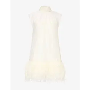 Simkhai Shirya Featherlike Organza Mini Dress