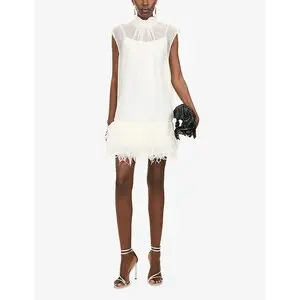 Simkhai Shirya Featherlike Organza Mini Dress