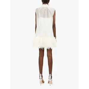 Simkhai Shirya Featherlike Organza Mini Dress