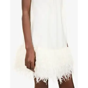 Simkhai Shirya Featherlike Organza Mini Dress