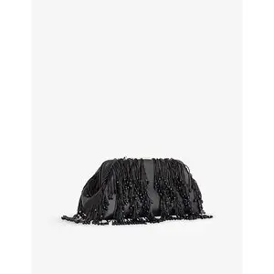 Simkhai Pia Beaded-fringe Leather Clutch