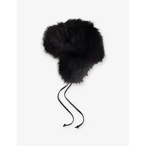 Perfect Moment Trapper Faux-fur Hat - Black