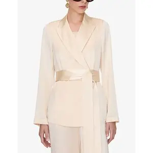 JOSEPH Archer Silk-satin Jacket