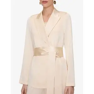 JOSEPH Archer Silk-satin Jacket