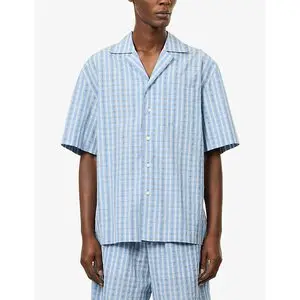 Bottega Veneta Checked Cotton-blend Shirt
