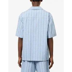 Bottega Veneta Checked Cotton-blend Shirt