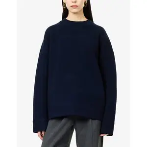 THE FRANKIE SHOP Hana Crew-neck Wool Sweater