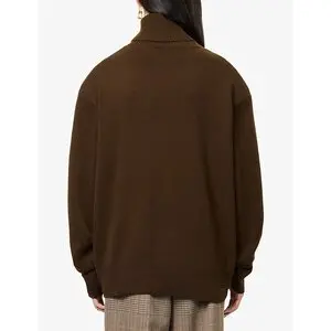 THE FRANKIE SHOP Gala Padded Turtleneck Wool Jumper