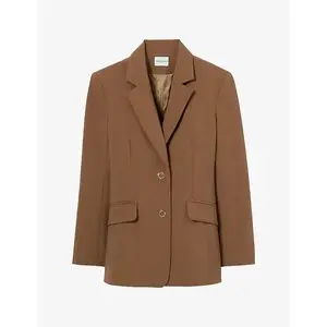 Claudie Pierlot Notch-lapel Slim-fit Wool-blend Jacket